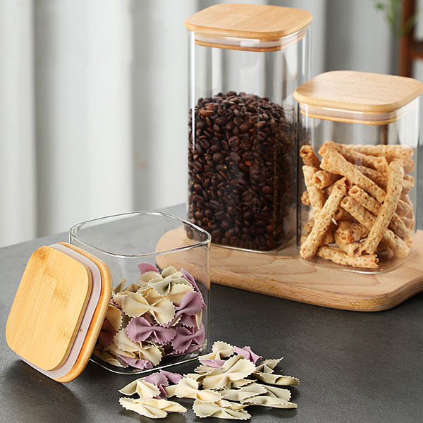 Best Square Glass Storage Jars Wholesale D6cm 8cm 10cm